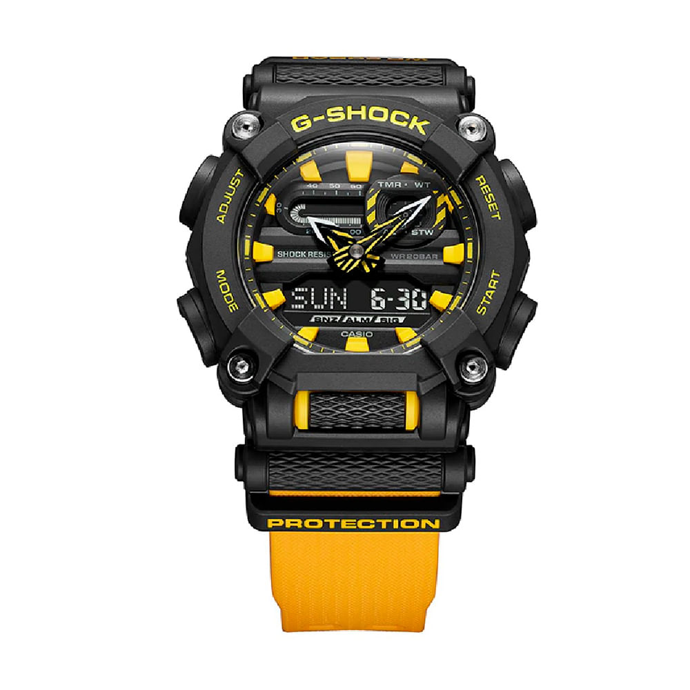 Reloj Casio G Shock análogo digital caucho amarillo para hombre - Siman ...