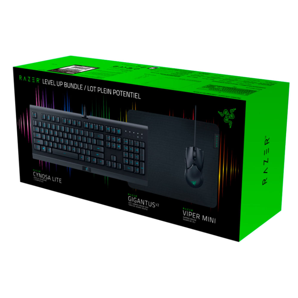 Kit gaming Razer teclado Cynosa Lite + mousepad Gigantus V2 y mouse ...