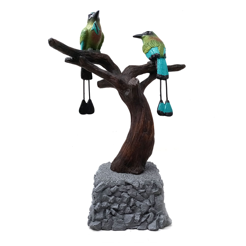 Torogoz decorativo de bronce 34cm - Siman El Salvador