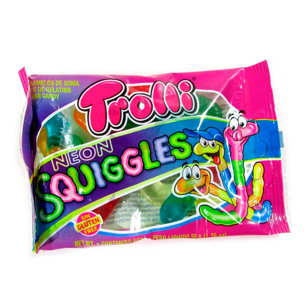Gomitas Trolli neon squiggles 50gr - Siman Guatemala
