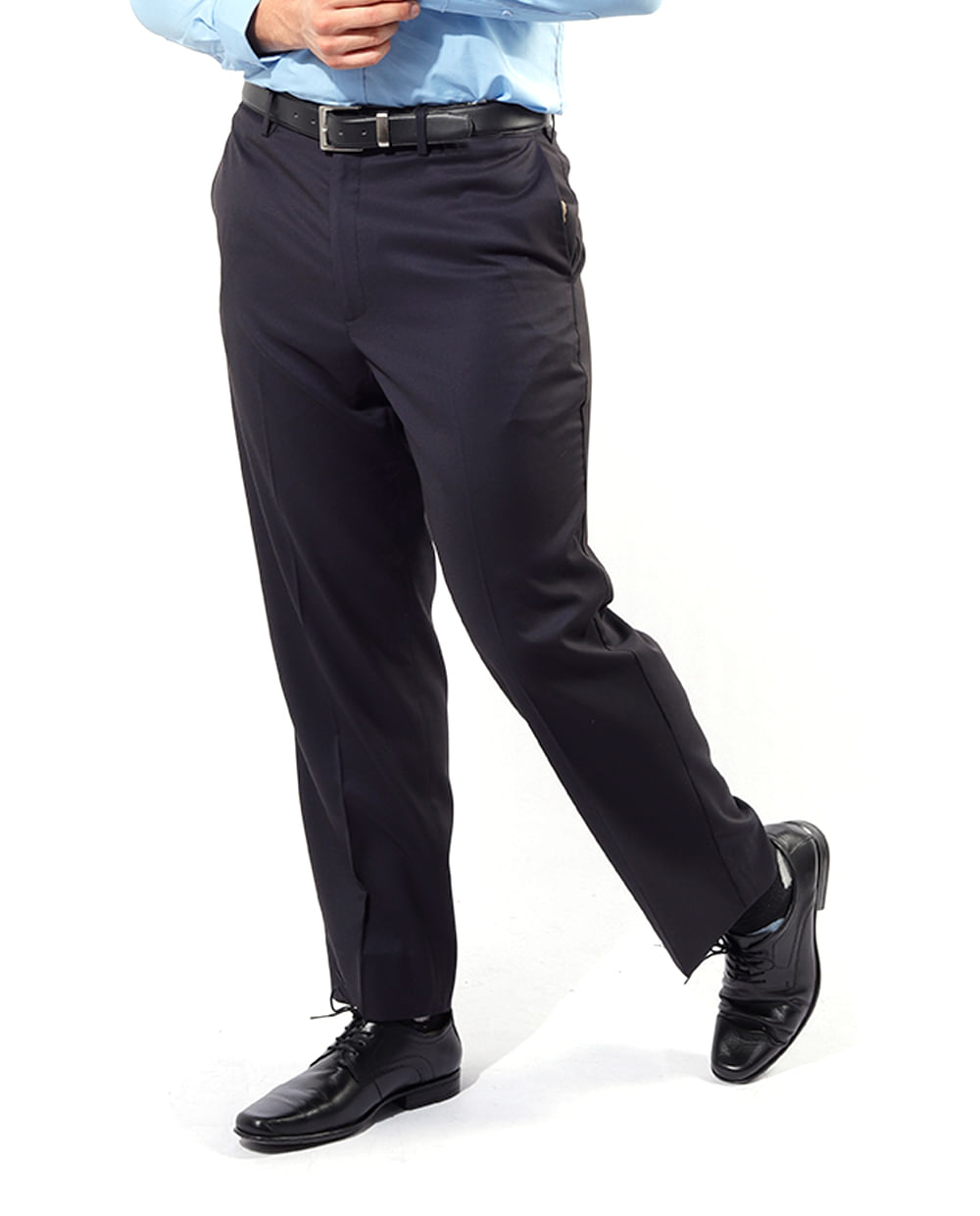 Pantalón tradicional regular fit negro para hombre - Siman El Salvador