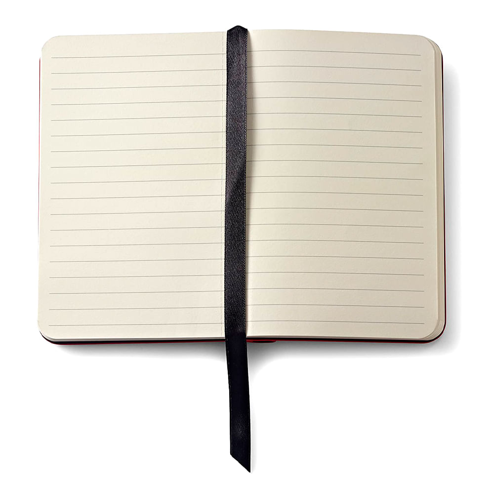 Libreta pequeno roja con renglones