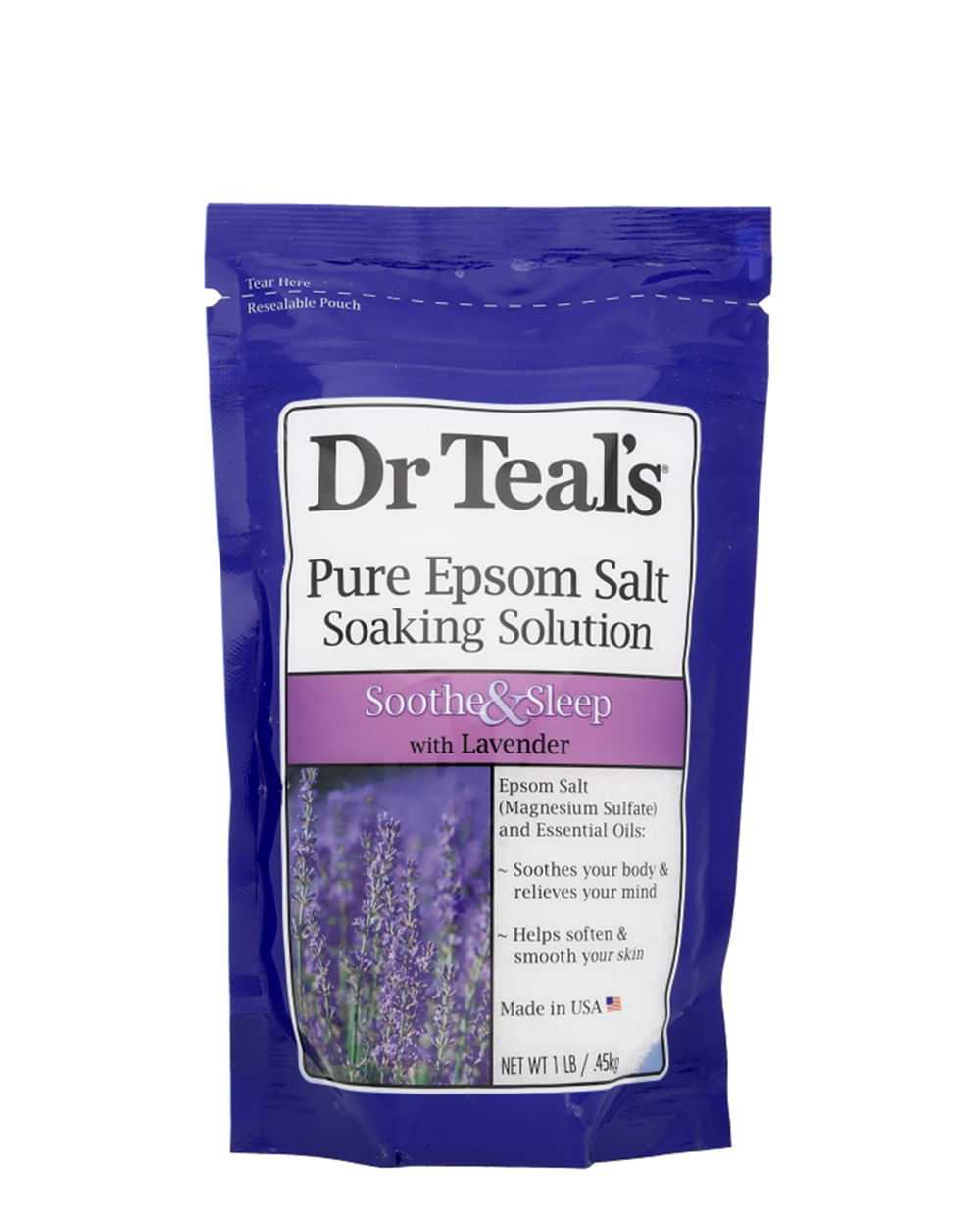 Sal de baño - Sal de Epsom Lavanda 1 lb - Siman Costa Rica