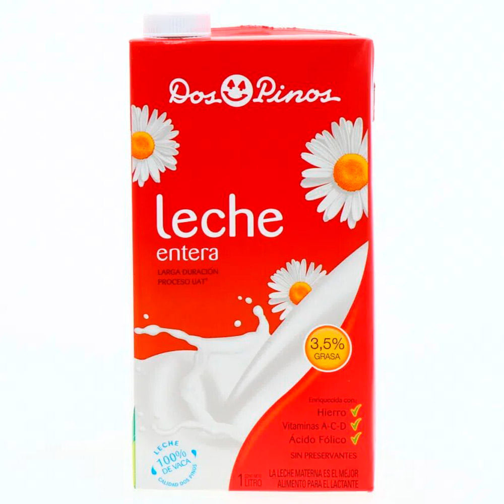 Leche Entera Fluida 3% grasa 1Lt - Siman El Salvador