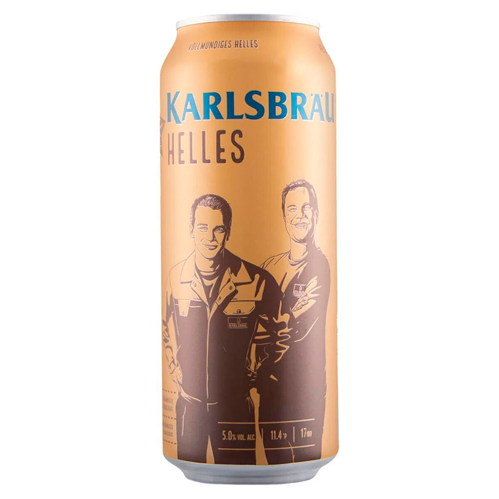 Cerveza Karlsbrau Helles 500ml 5.0% de alcohol