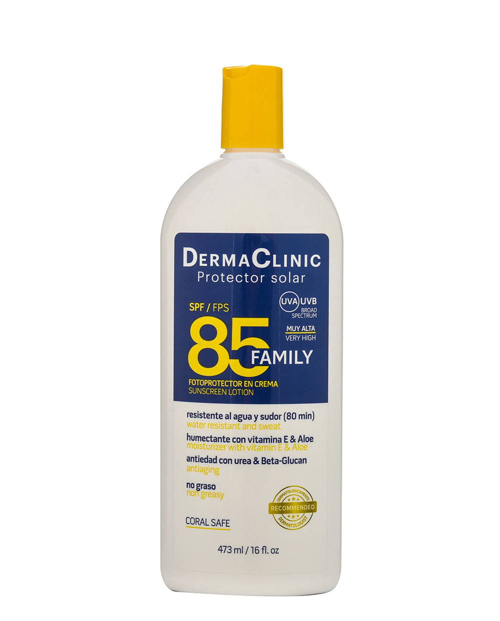 Dermaclinic Bloqueador Familiar SPF 85 473ml - Siman Costa Rica