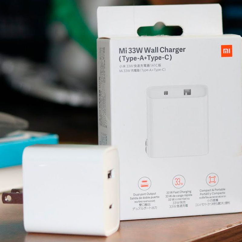 Mi 33w wall charger type-a+type-c - Siman El Salvador