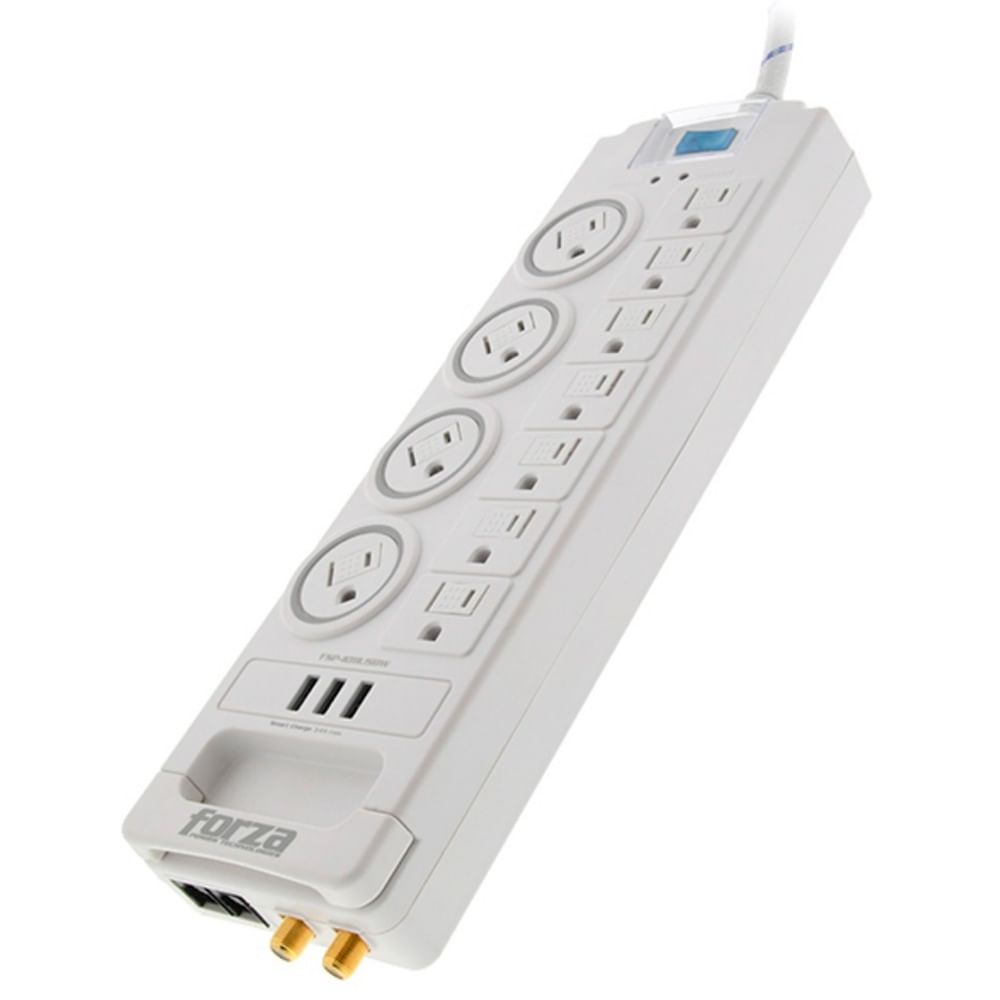 Forza fsp-1011usbw surge pr 110/240v 1800j 11-nema 3-usb wh - Siman El ...