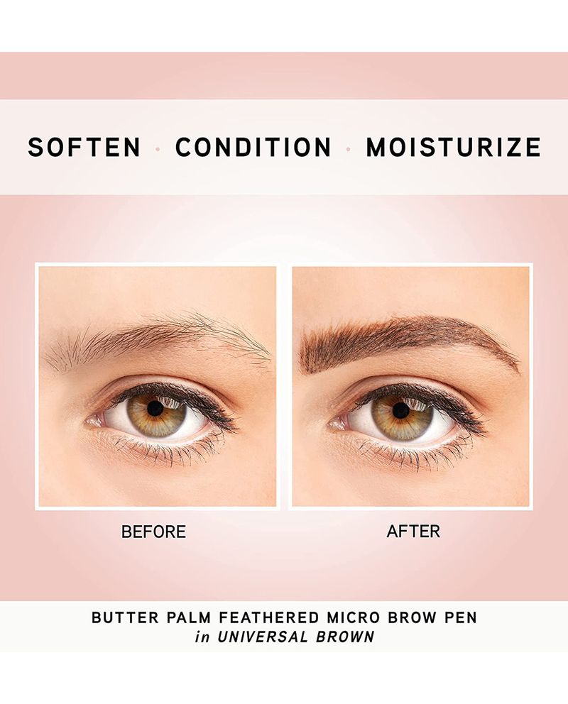 Butter Palm Feathered Micro Eyebrow Pen - Brown - Siman El Salvador