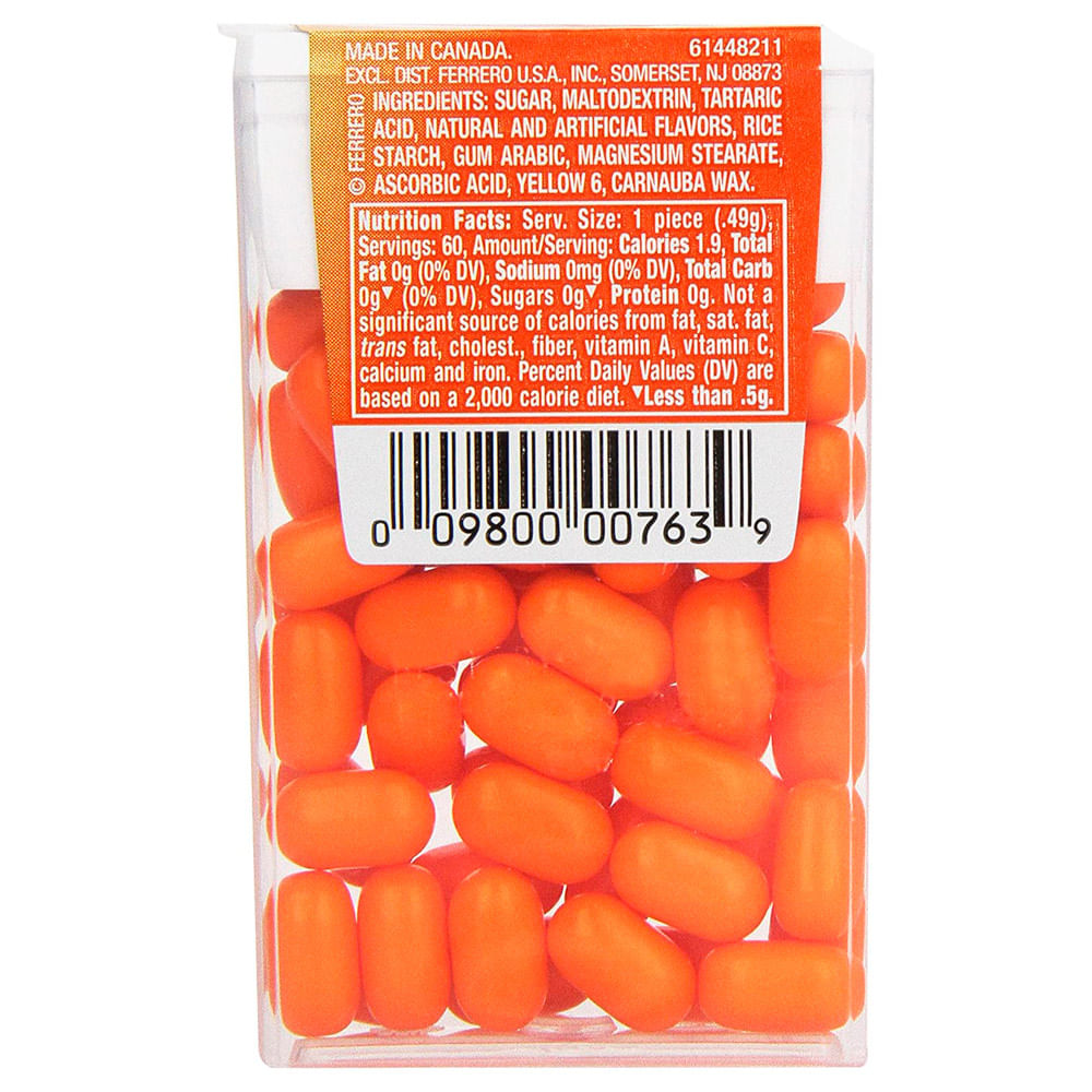 Dulces Tic tac sabor naranja - Siman Nicaragua