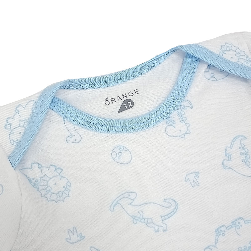 Mameluco blanco con estampado para bebé niño
