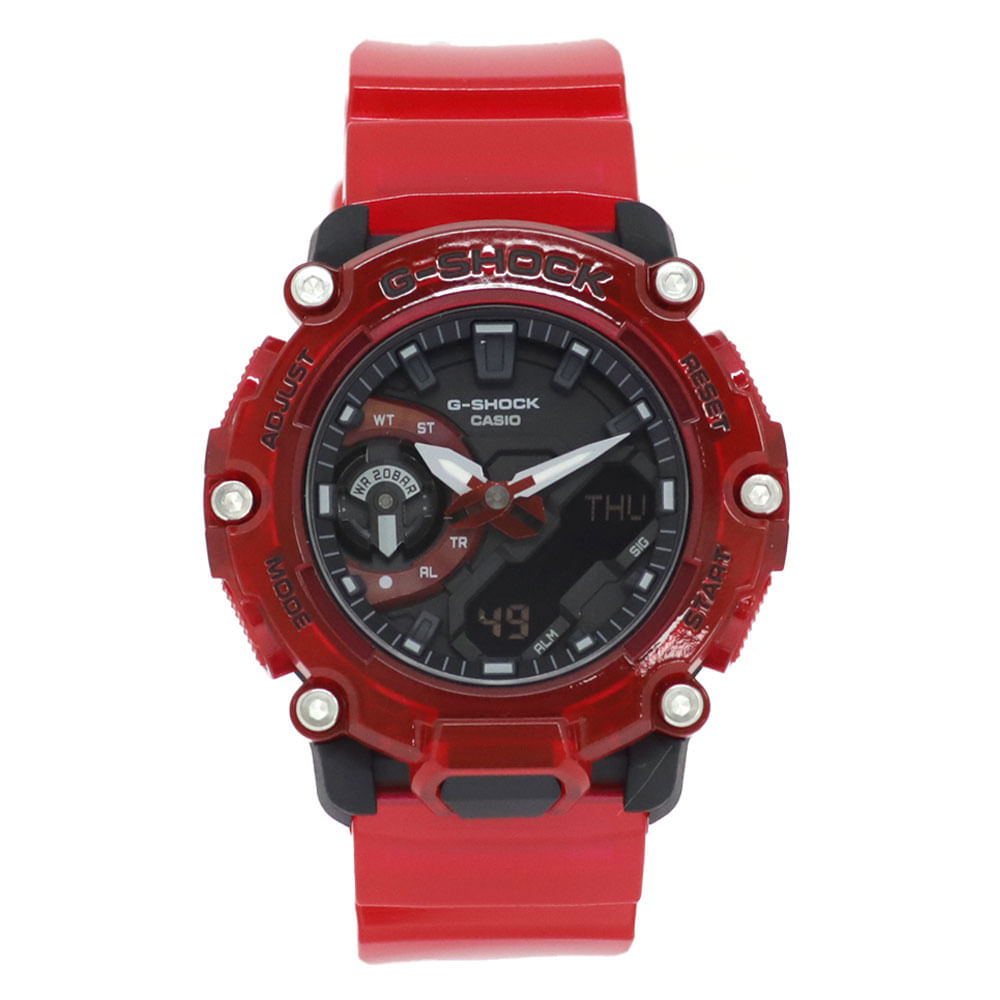 Reloj Casio análogo resina rojo para caballero