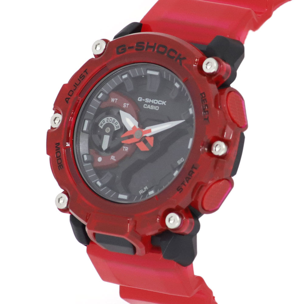 Reloj Casio análogo resina rojo para caballero