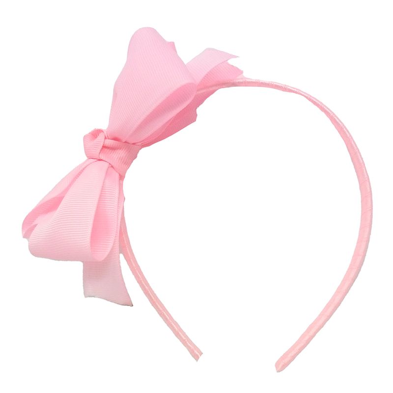 Diadema con chonga rosada sólido para niña - Siman El Salvador