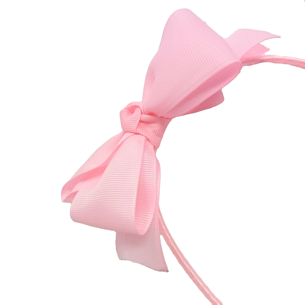 Diadema con chonga rosada sólido para niña - Siman El Salvador