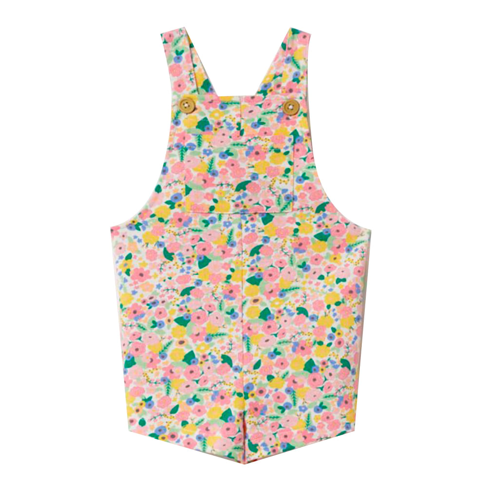 Overall multicolor con estampado para niña - Siman Costa Rica