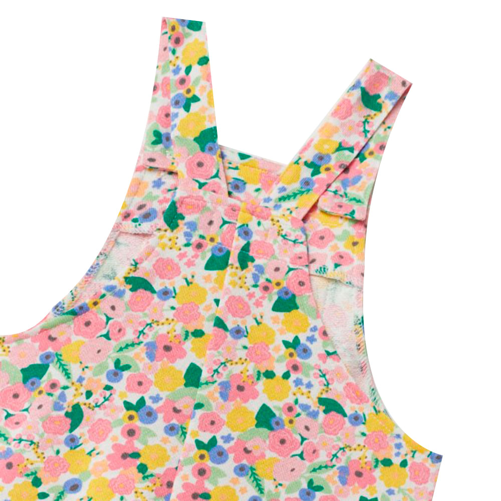 Overall multicolor con estampado para niña - Siman Costa Rica