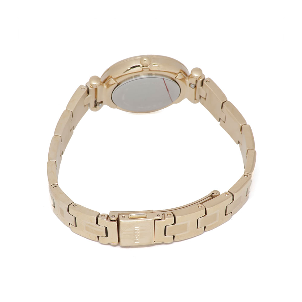 Reloj Fossil análogo metálico oro rosa para dama