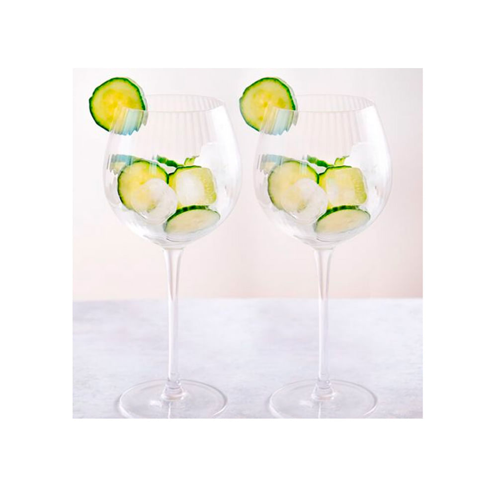Set de 2 copas con textura 550 ml