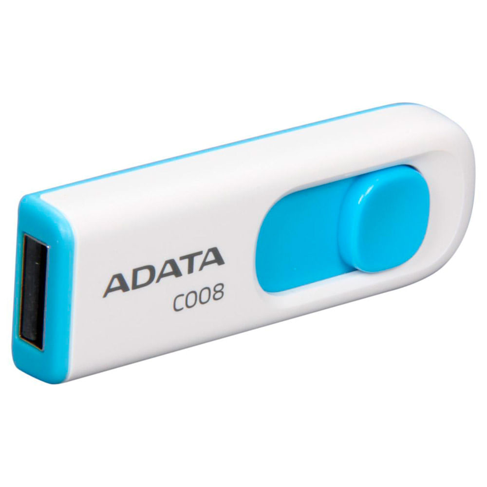 Memoria usb 64gb adata white+blue ac008-64g-rwe - Siman Costa Rica
