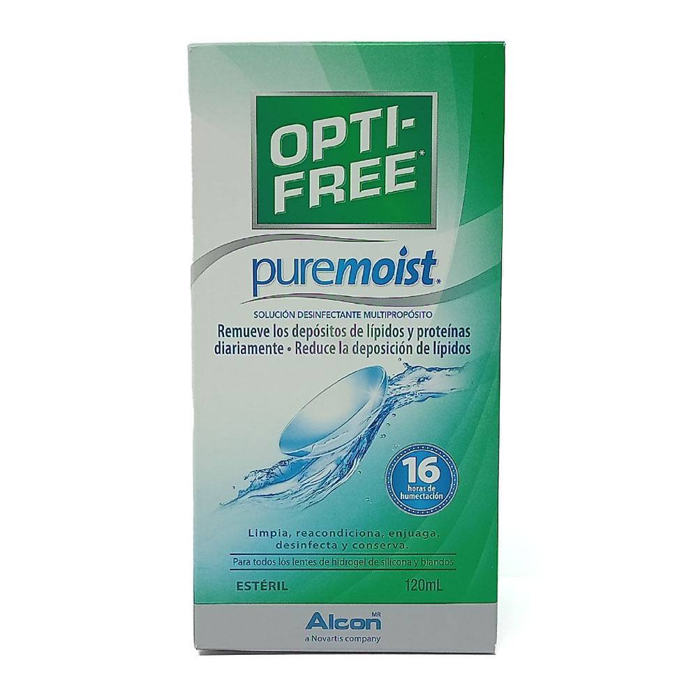 Opti-Free pure moist 120 ml solución - Siman El Salvador