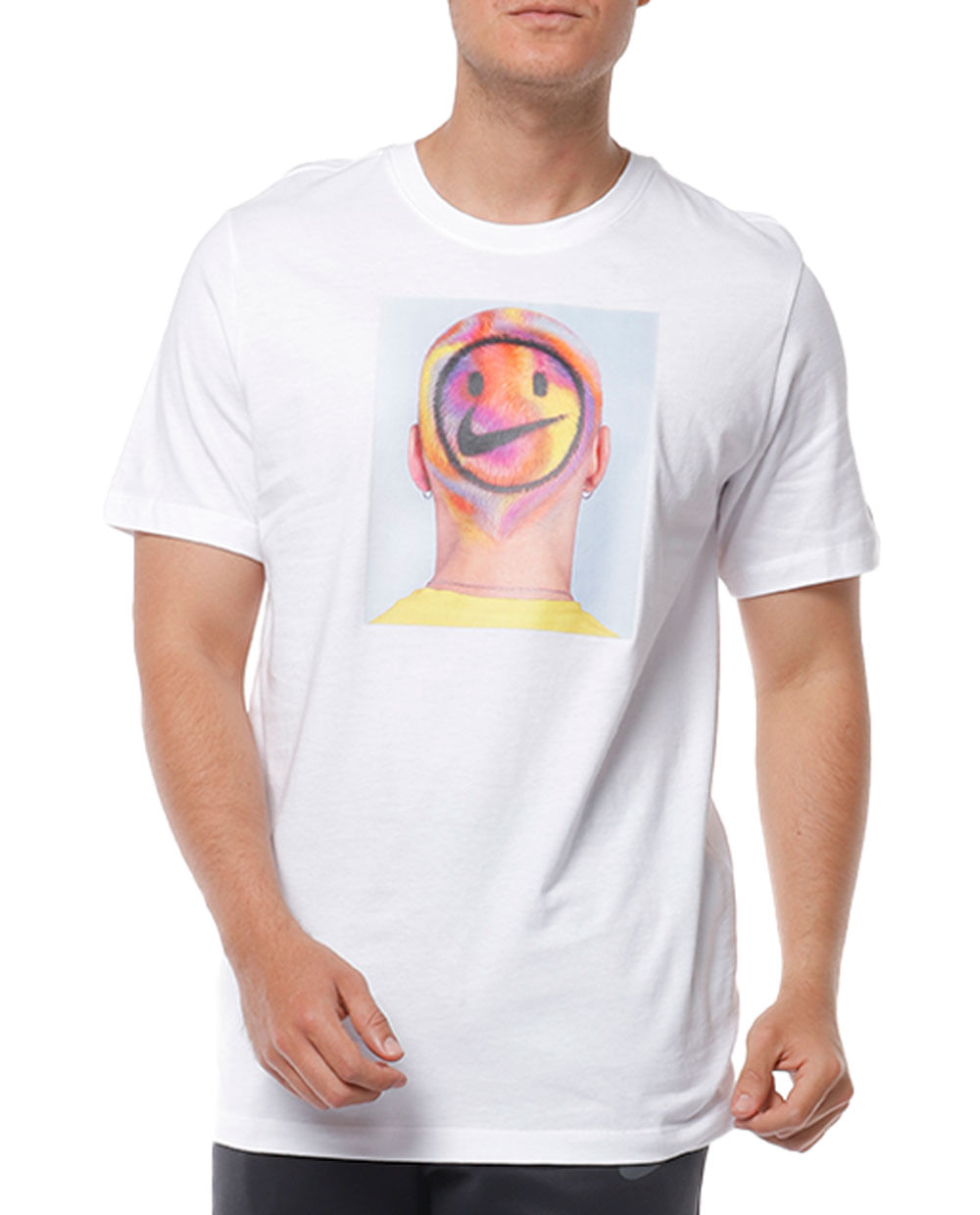 Camiseta deportiva blanca estampada para hombre - Siman El Salvador