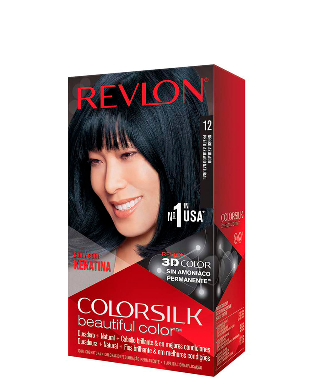 2 Pack Tinte Colorsilk - Negro Azulado - Siman Costa Rica