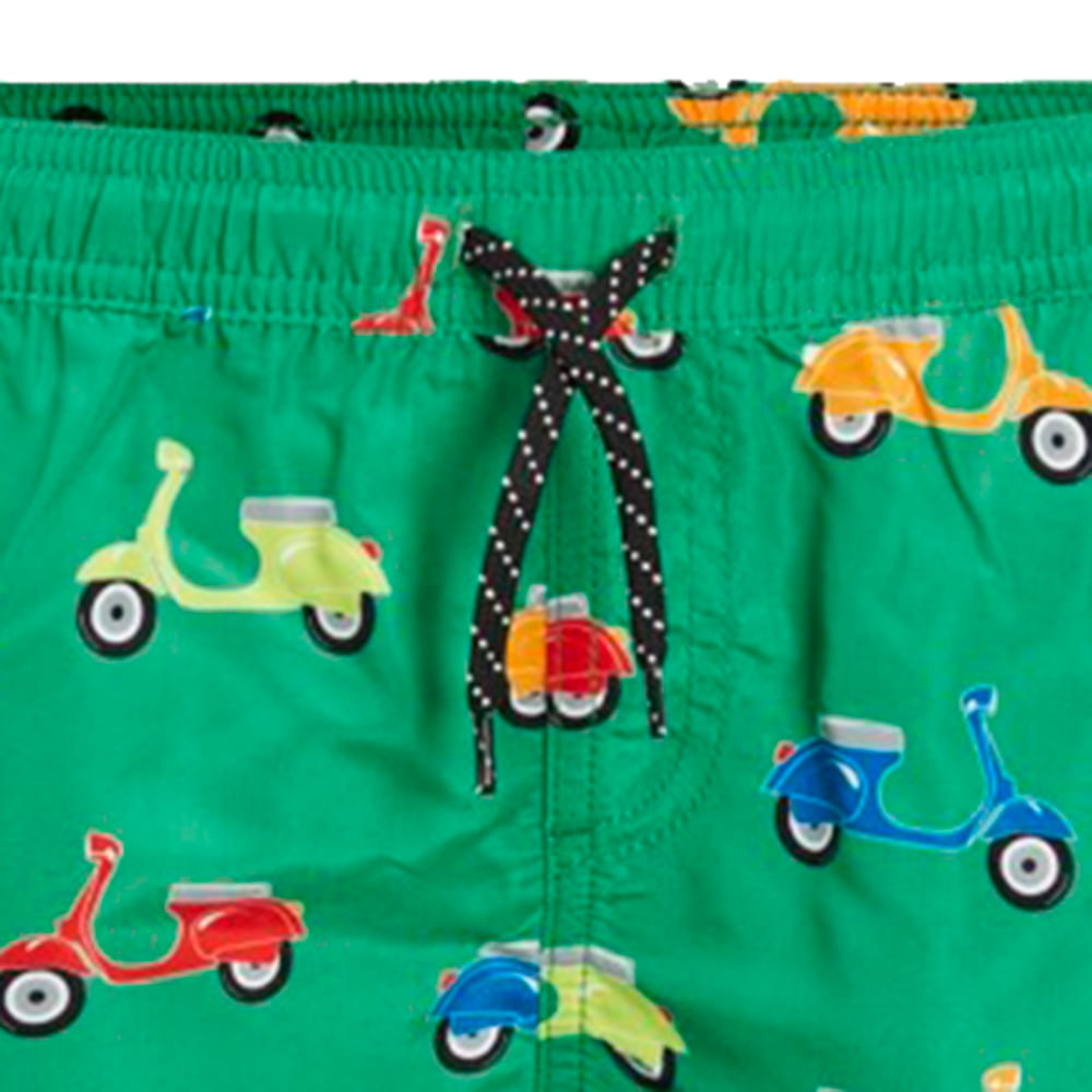 Calzoneta verde con estampado para niño
