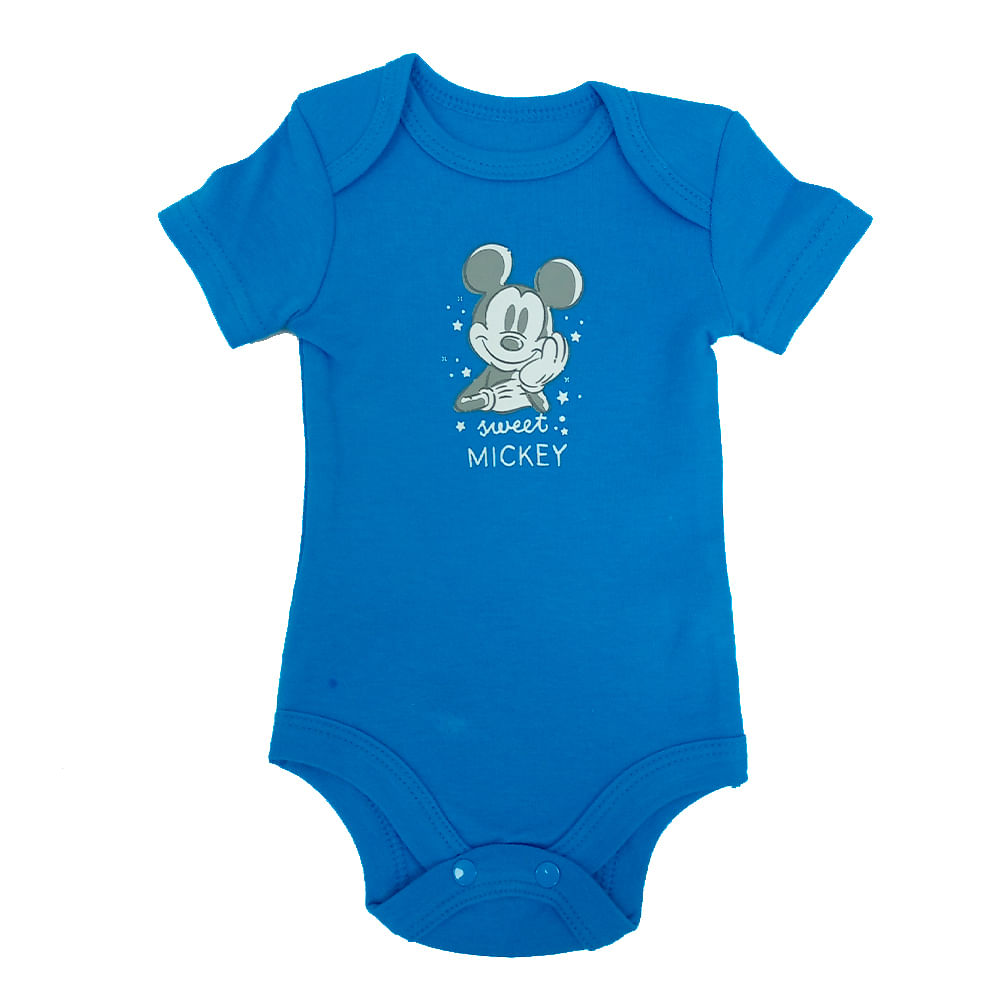 Mameluco azul con estampado para bebé niño