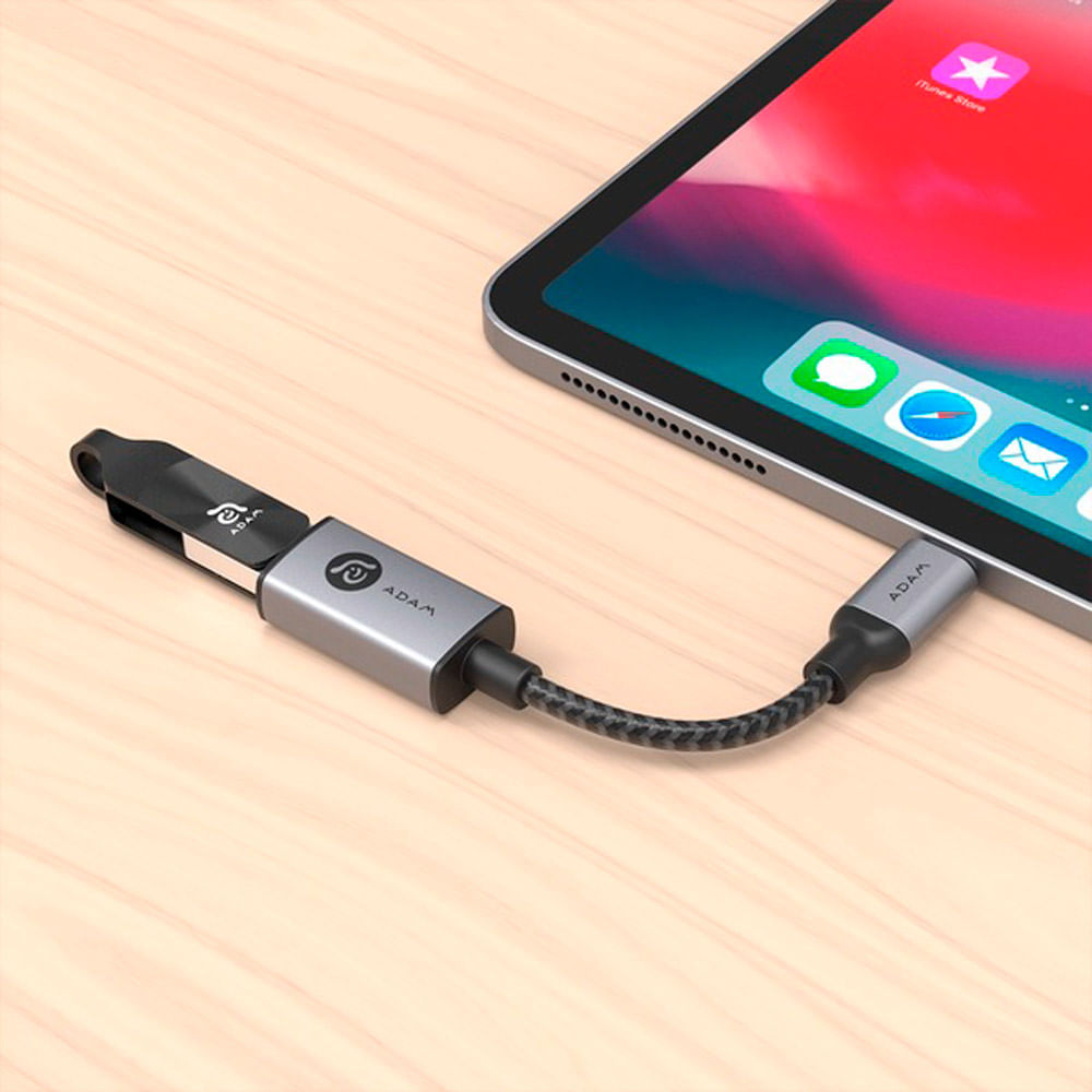 Adaptador casa f13 usb - a a usb - c gris - Siman Costa Rica