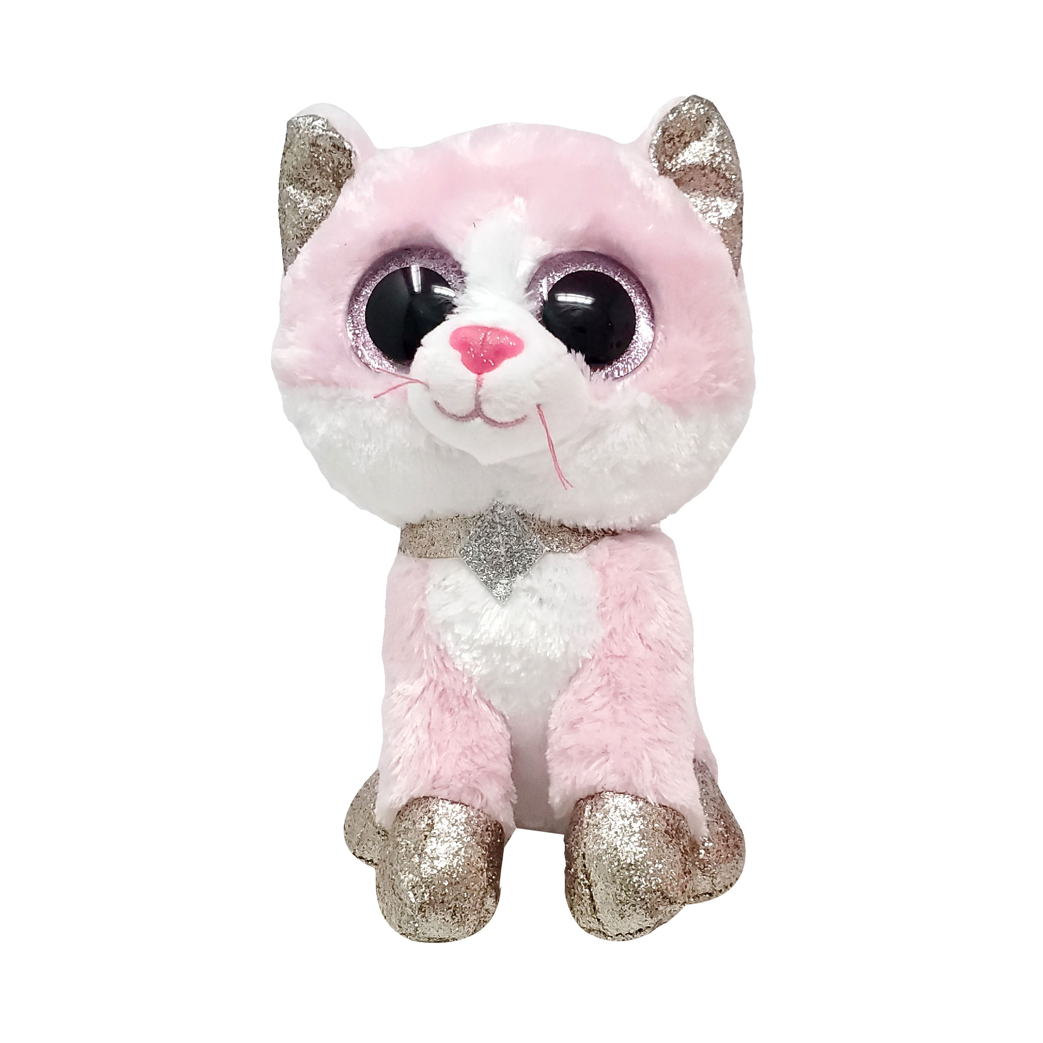 Ty beanie boos fiona gato rosado m