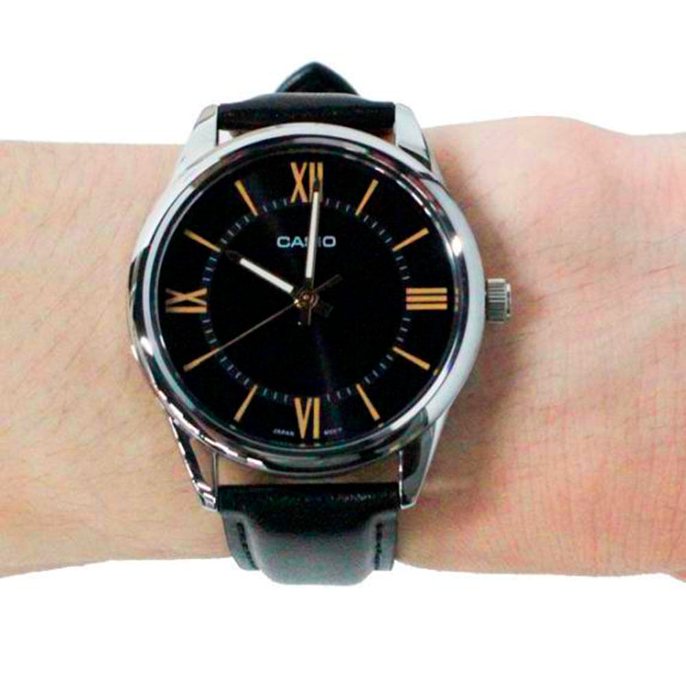 Reloj Casio vip análogo cuero negro para hombre - Siman Costa Rica
