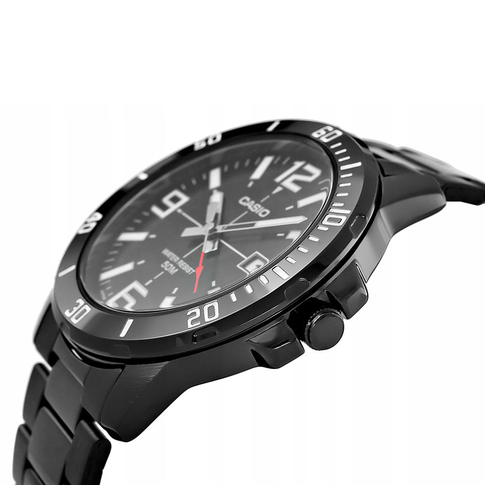 Reloj Casio análogo metálico negro para hombre - Siman El Salvador