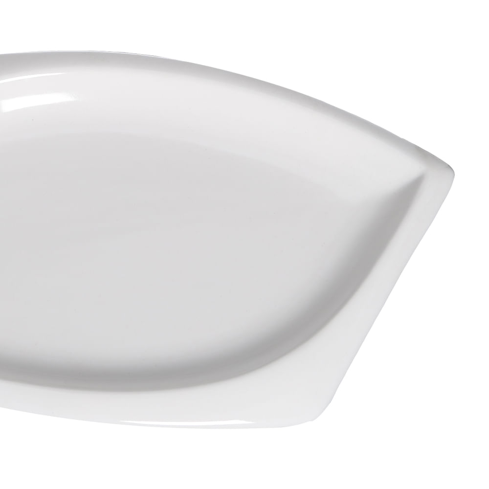 Plato para ensalada blanco de cerámica