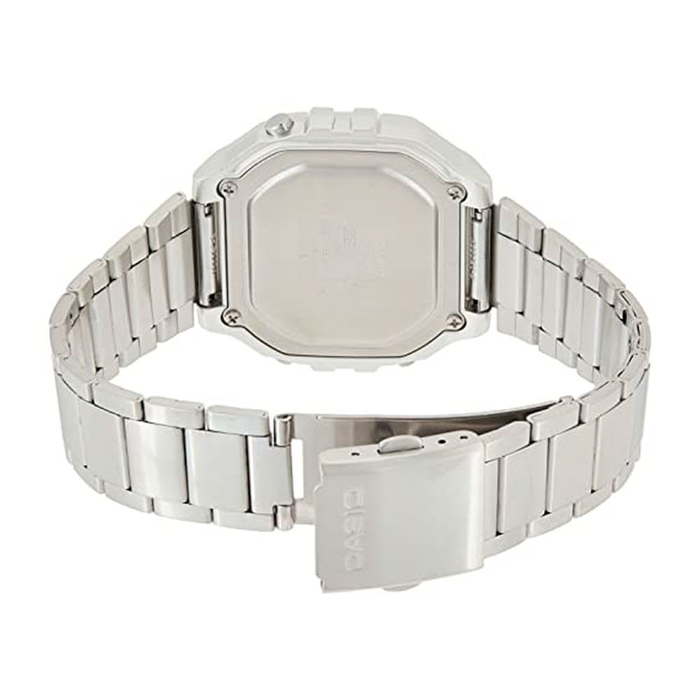 Reloj Casio digital metálico plateado para caballero - Siman El Salvador