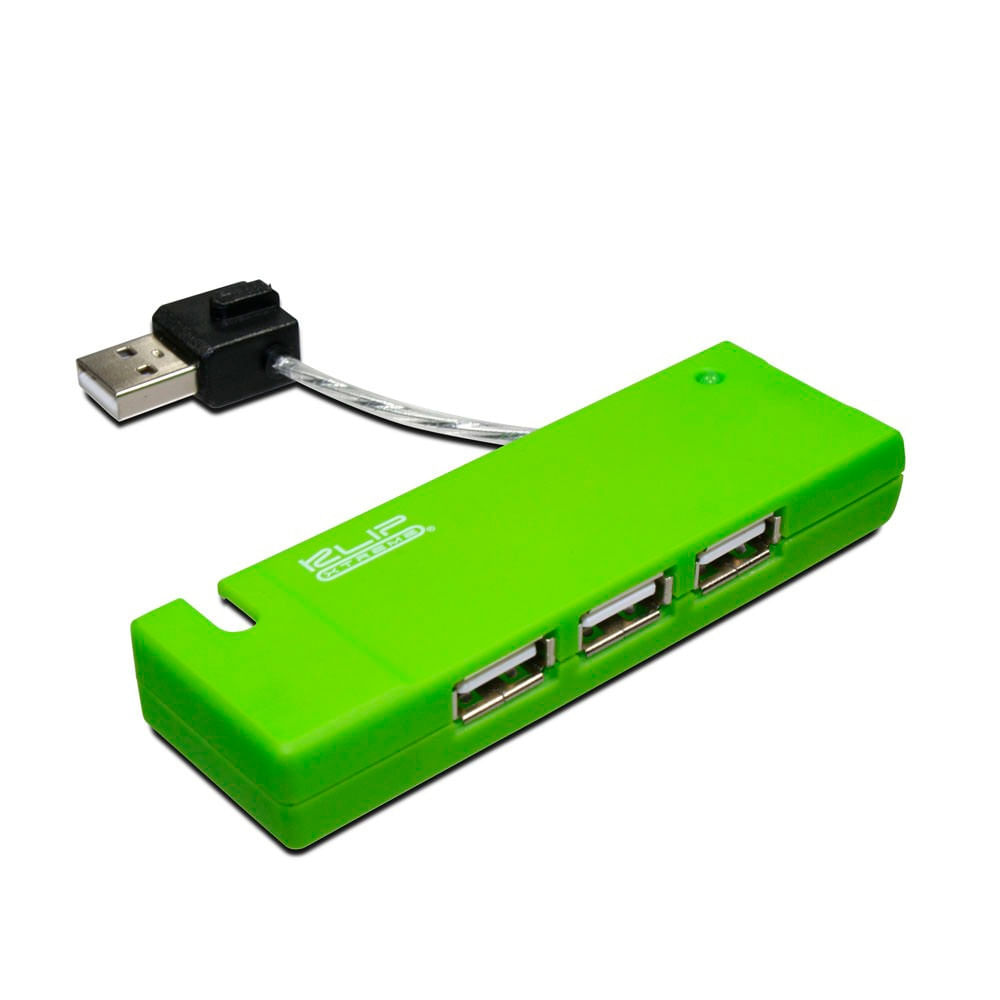 Hub usb 2.0 de 4 puertos verde - Siman El Salvador