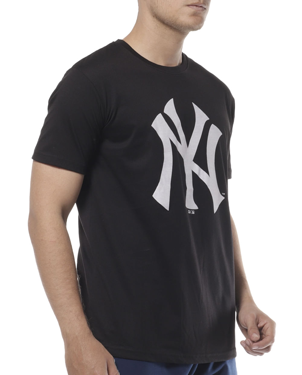 Camiseta logo mlb yankees negra