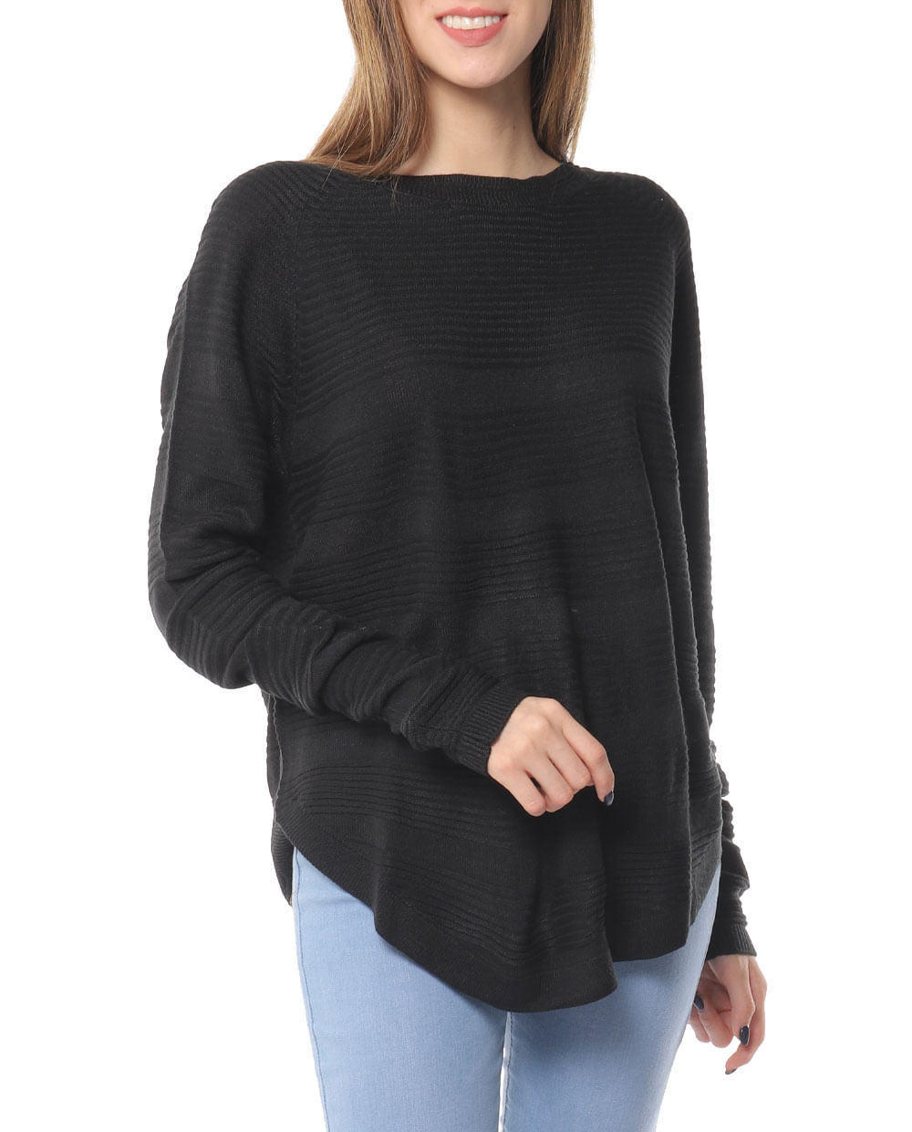 Suéter Nicolle pull over negro para mujer - Siman El Salvador