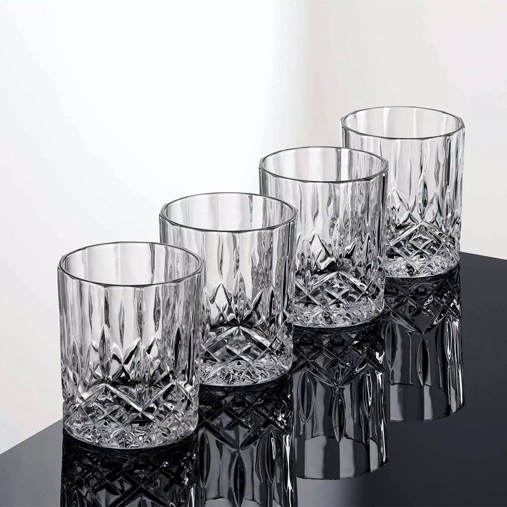 Set de vasos de vidrio 4 piezas 11 onzas - Siman El Salvador