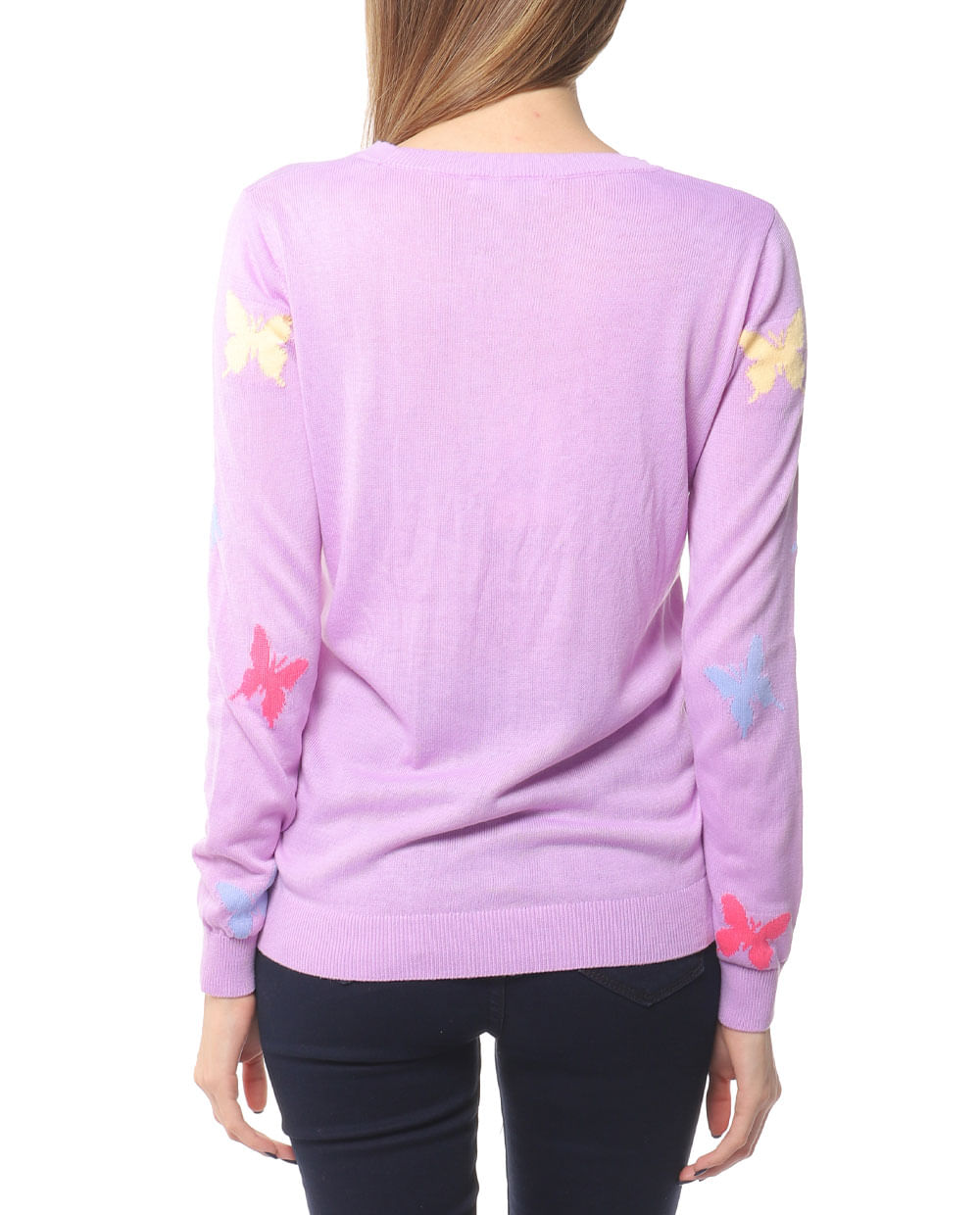 Suéter Orange estilo pull over estampado para dama - Siman El Salvador