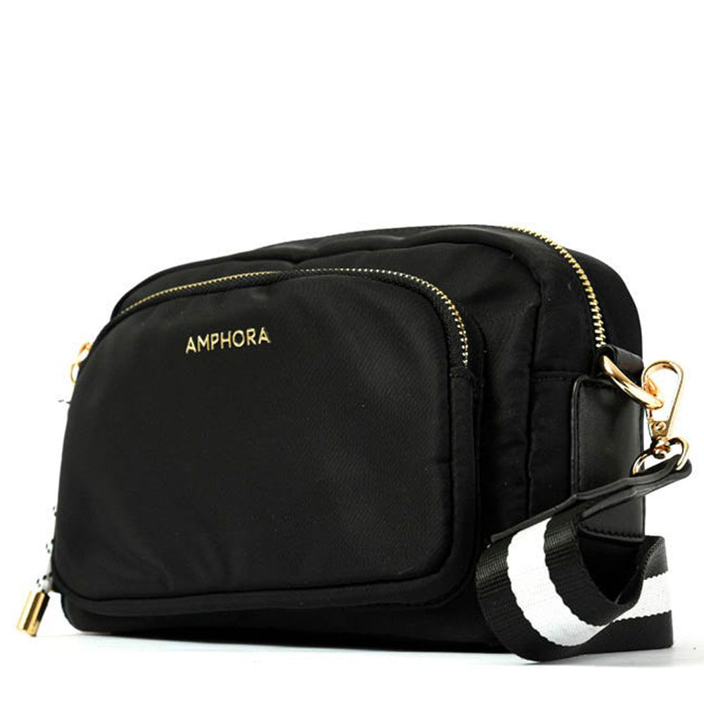 Cartera tipo bandolera Amphora aferdita color negro para mujer - Siman ...