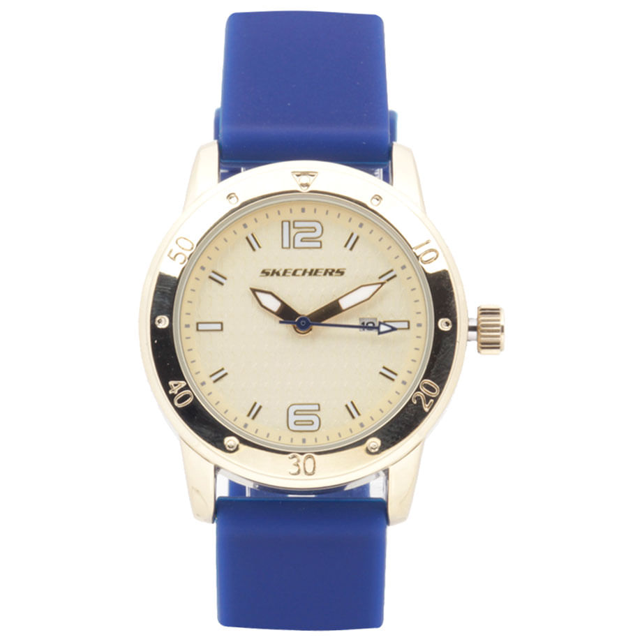 Reloj Skechers análogo correa plástica azul para mujer - Siman El Salvador