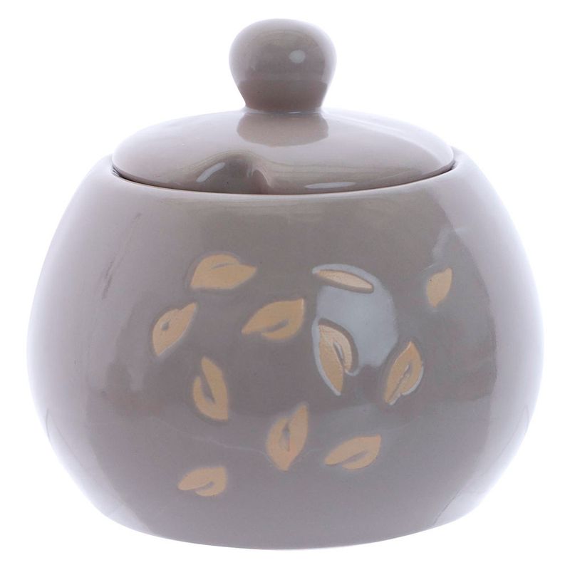 Azucarera de cerámica beige