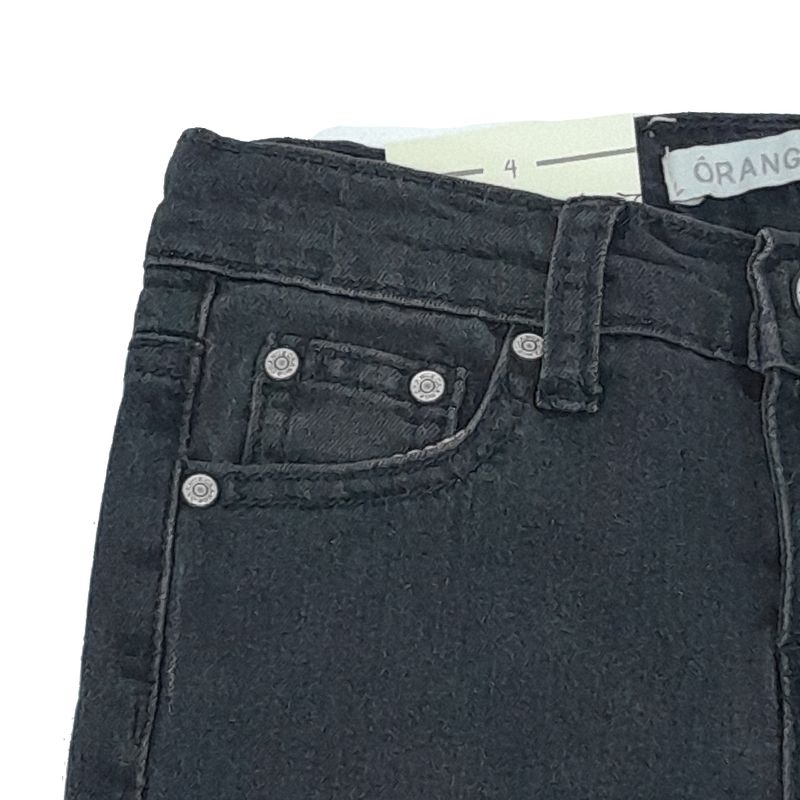 Jeans negro lavado para niña