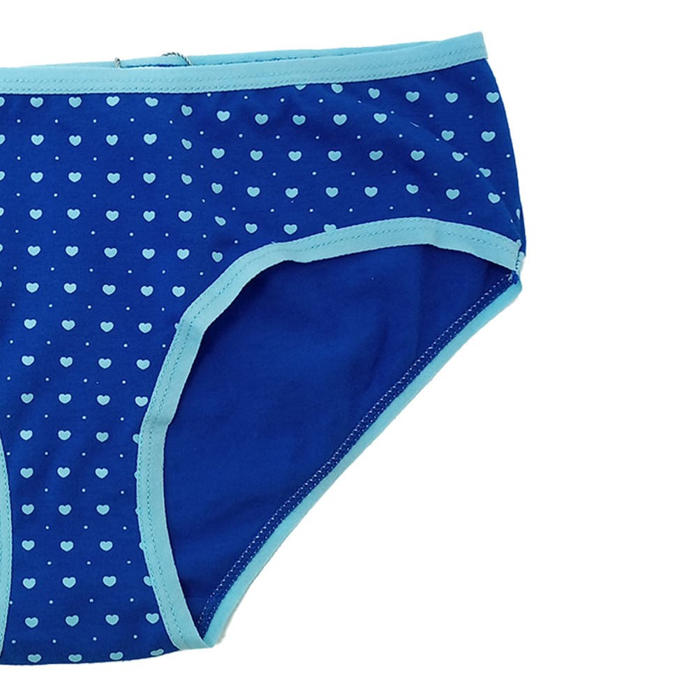 Calzon hípster color azul para dama