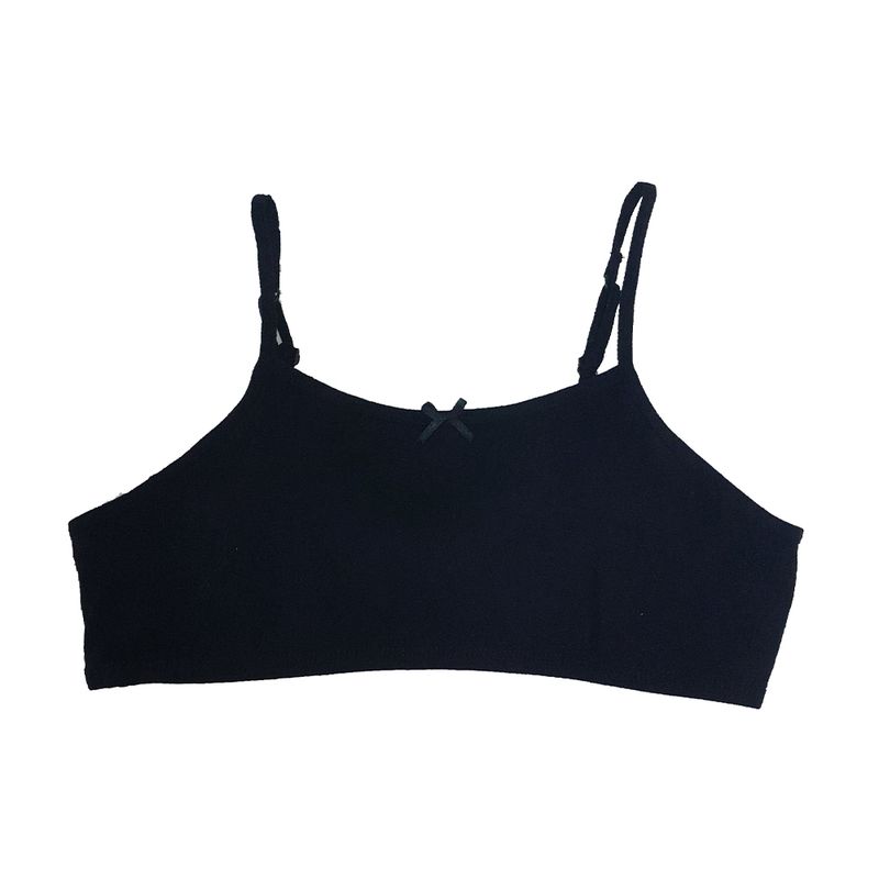 Set 3 brasieres multicolor sólido para niña