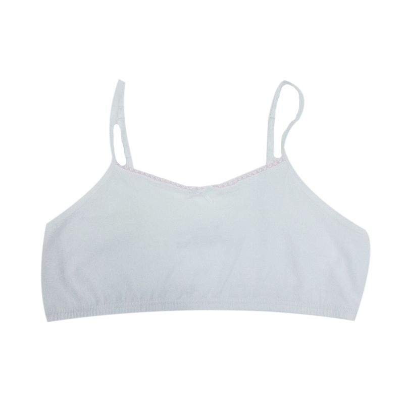 Set 3 brasieres multicolor sólido para niña