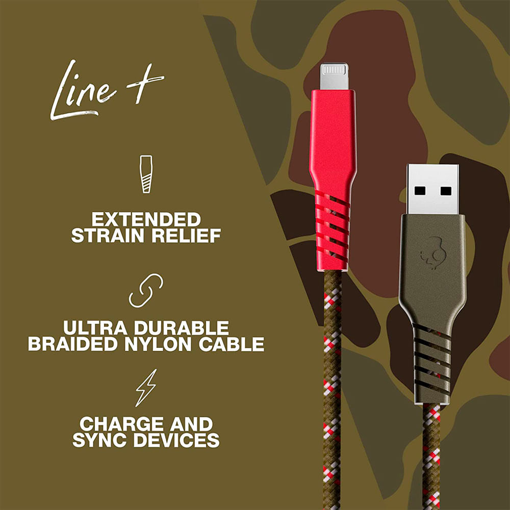 Cable line plus usb-a a lightning rojo/verde - Siman Nicaragua