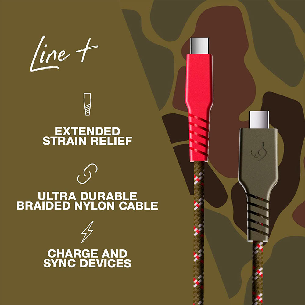 Cable line plus usb-c a usb-c rojo/verde - Siman Guatemala