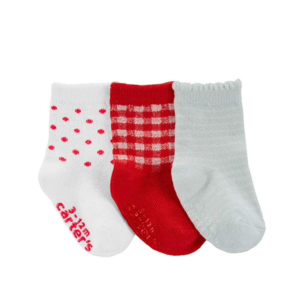 Paquete de seis pares de calcetines de bebe